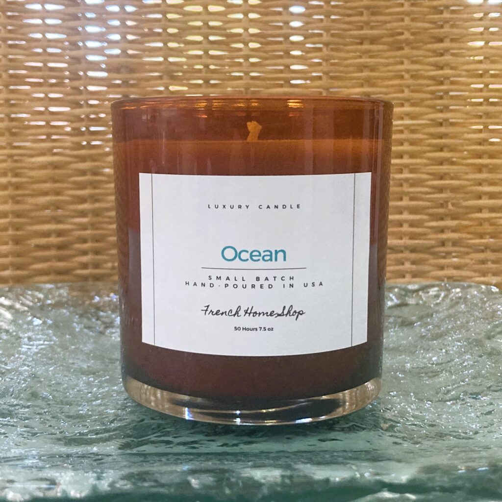 Artisan FHS Luxury Ocean Scented Candle by French Home Shop